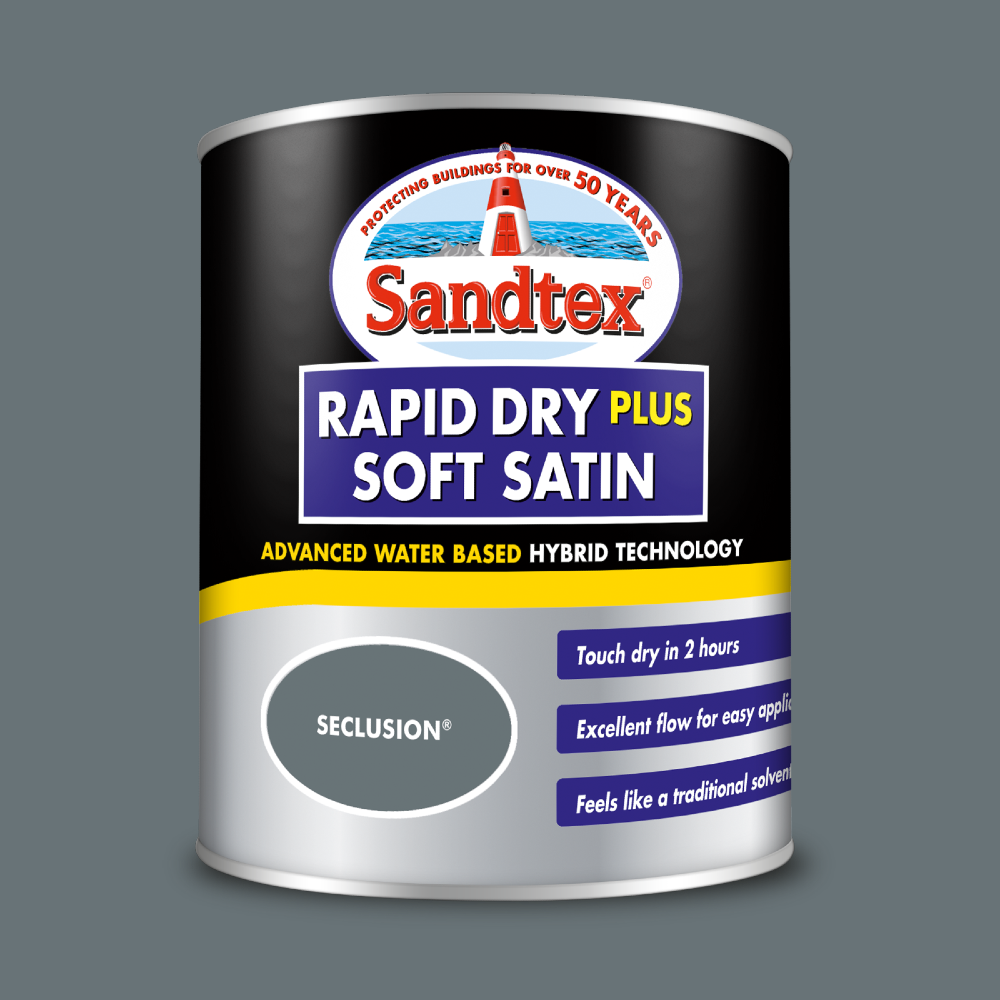 Sandtex Rapid Dry Satin Seclusion 750ml – Paint Stop Limited
